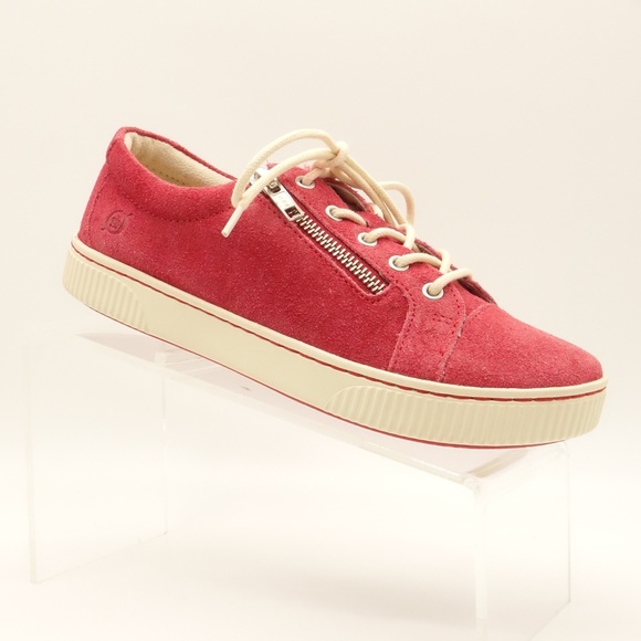 Born | Shoes | Nwt Born Tamara Red Suede Leather Sneaker | Poshmark